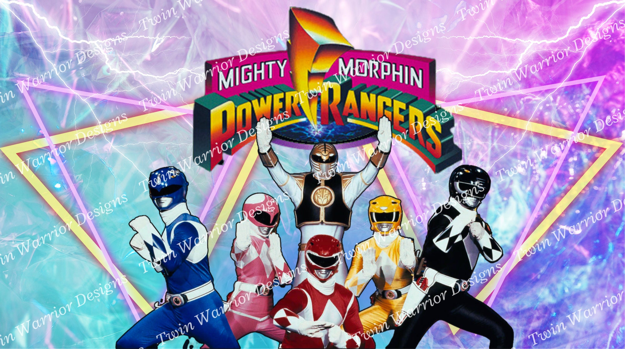 Mighty Morphin Power Rangers Tshirt Printing - Etsy