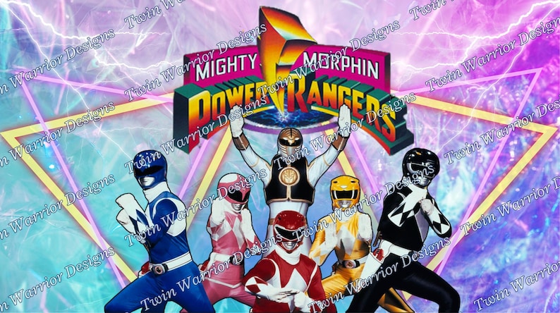 Mighty Morphin Power Rangers Tumbler Sublimation Printable - Etsy