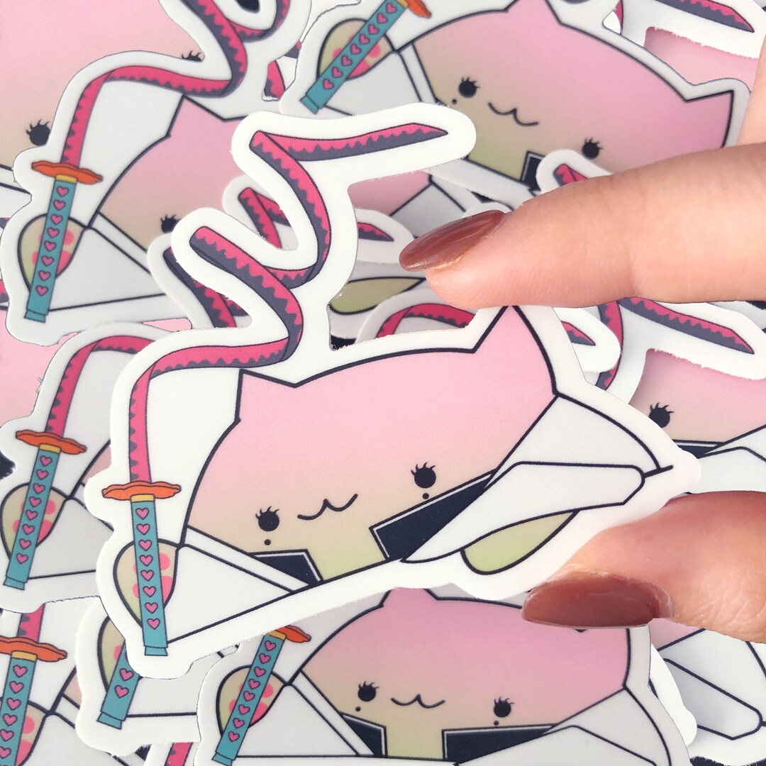 Love Pillar Hashira Cat Sticker - Etsy