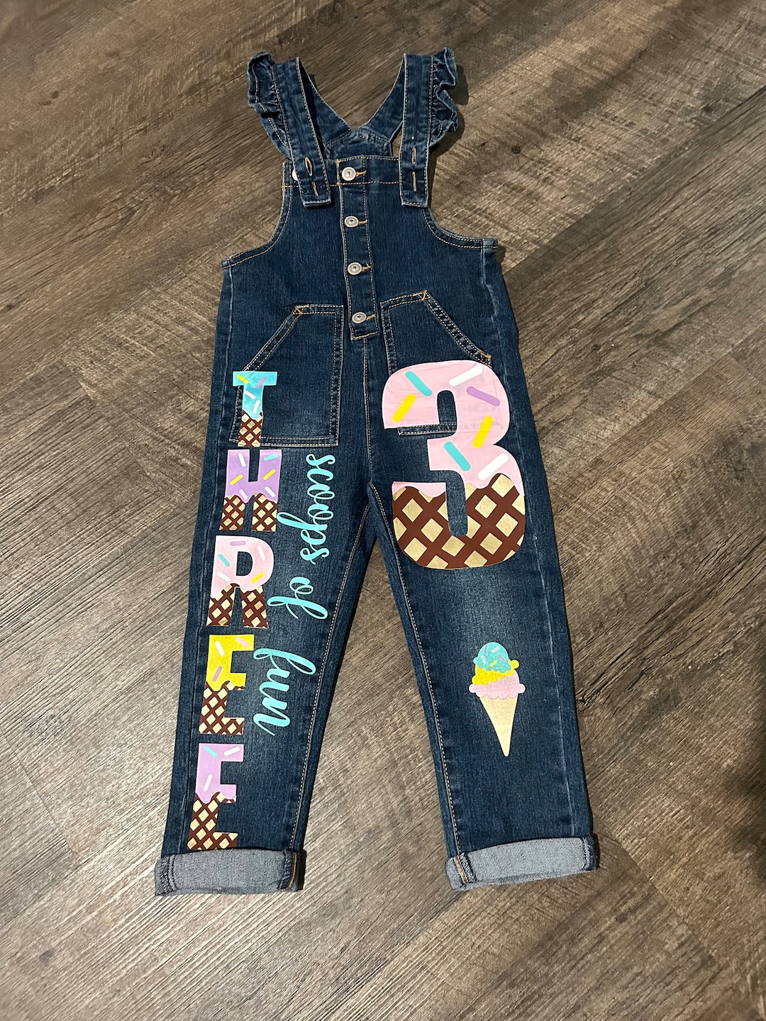 Three Scoops of Fun Overalls - Etsy