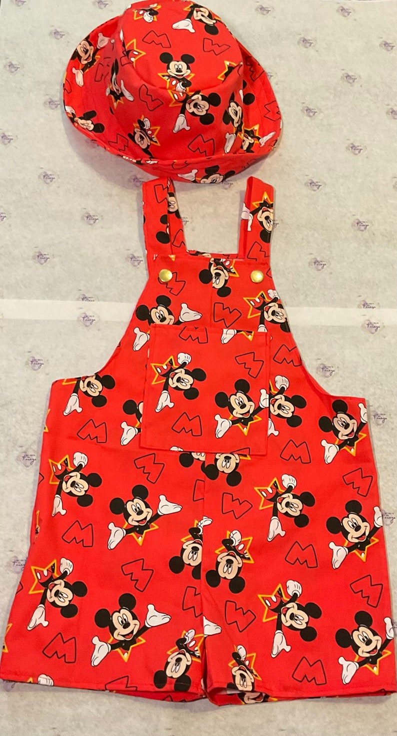 Mickey Mouse Overalls - Etsy