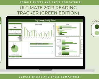 UPDATED 2024/all Time Reading Tracker Spreadsheet, Book Track ...