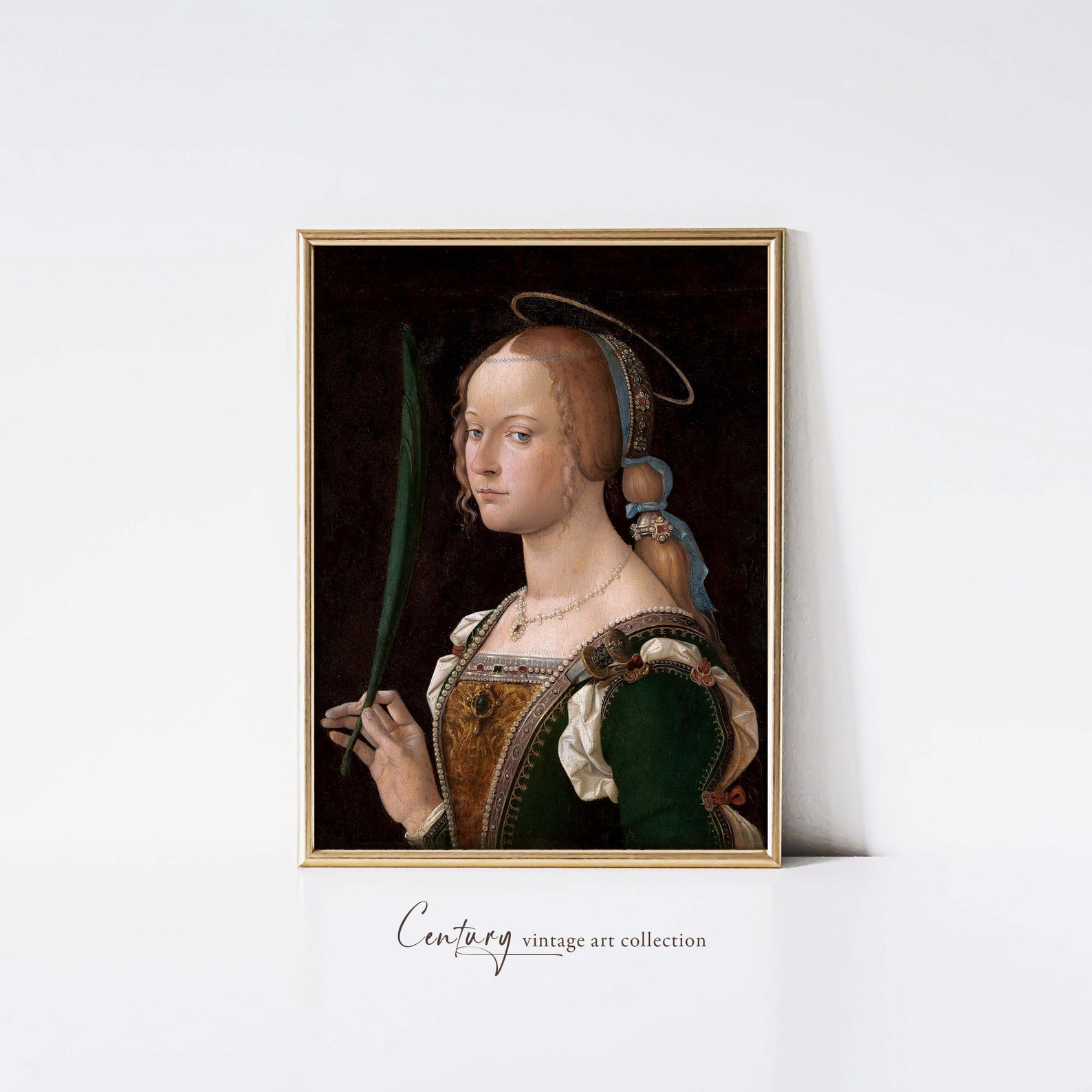 Renaissance Portrait of Saint Justina | Vintage Printable Art Download ...