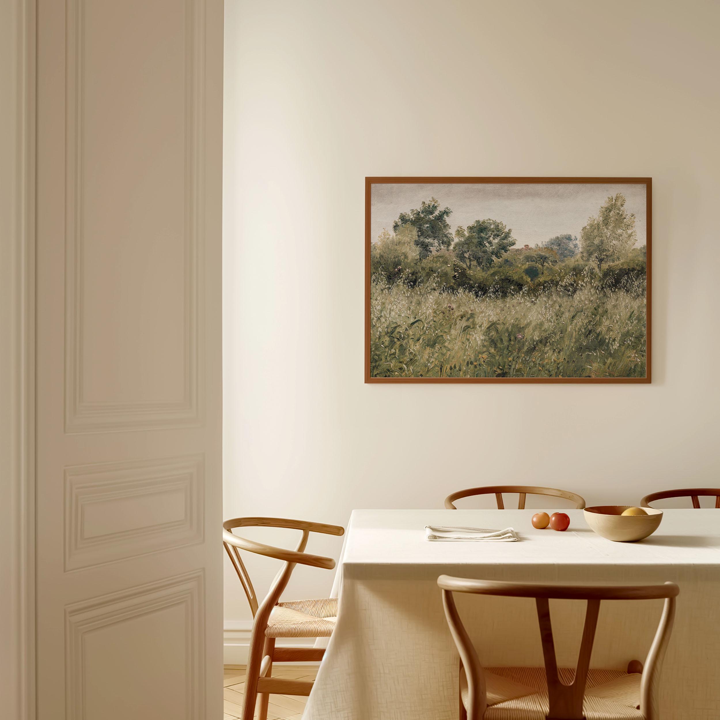 Field of Rye Muted Landscape | Vintage Printable Art Download | 19th ...