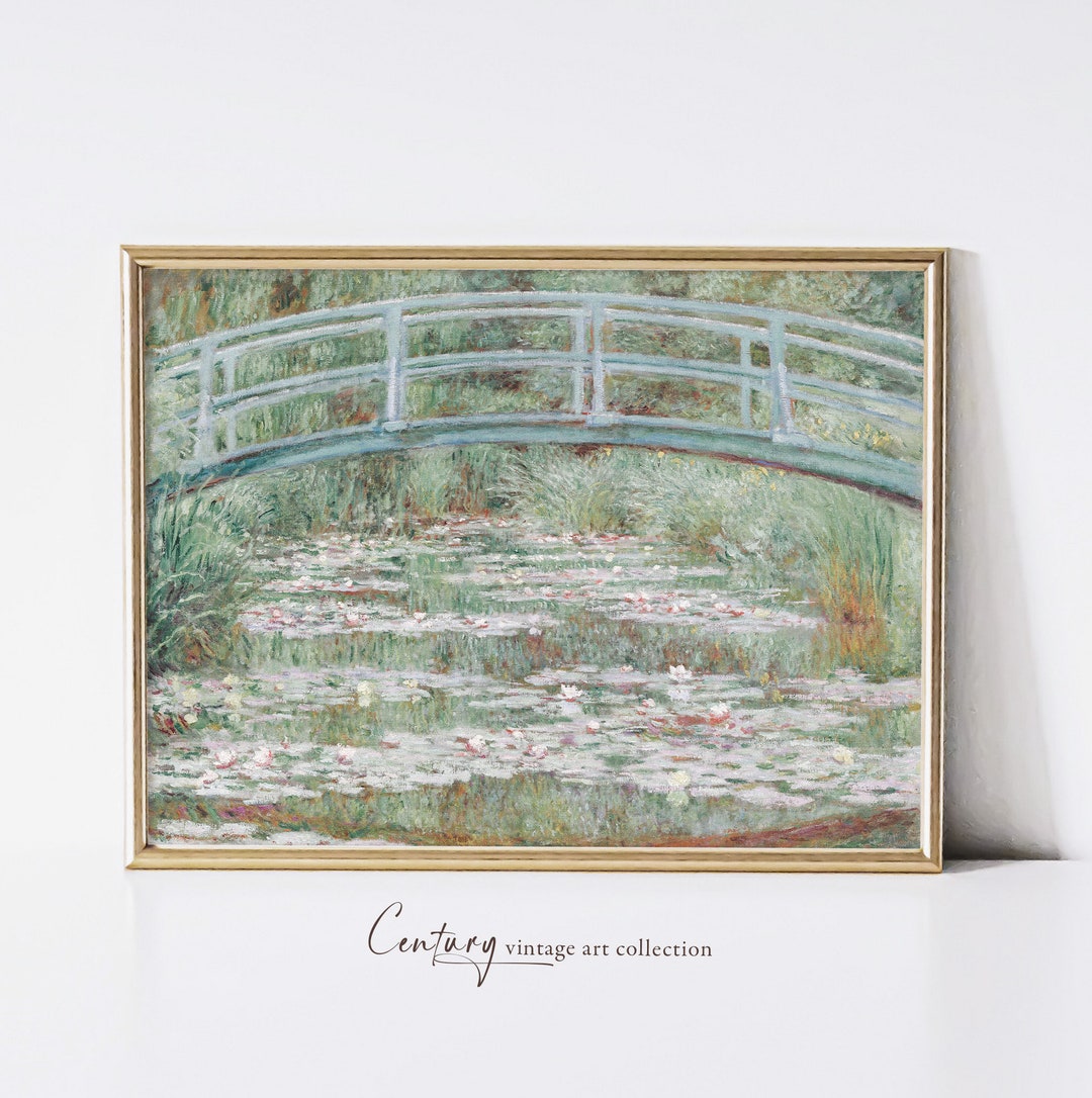 The Japanese Footbridge | Vintage Printable Art Download | 19th Century ...