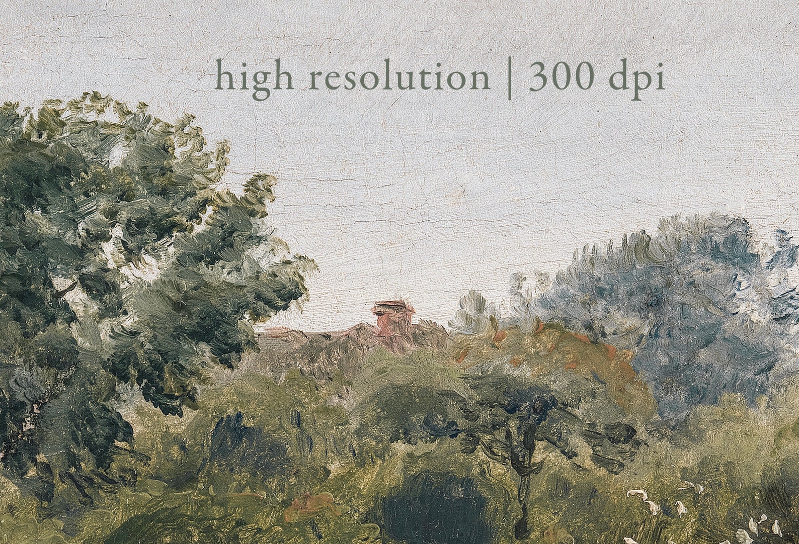 Field of Rye Muted Landscape | Vintage Printable Art Download | 19th ...