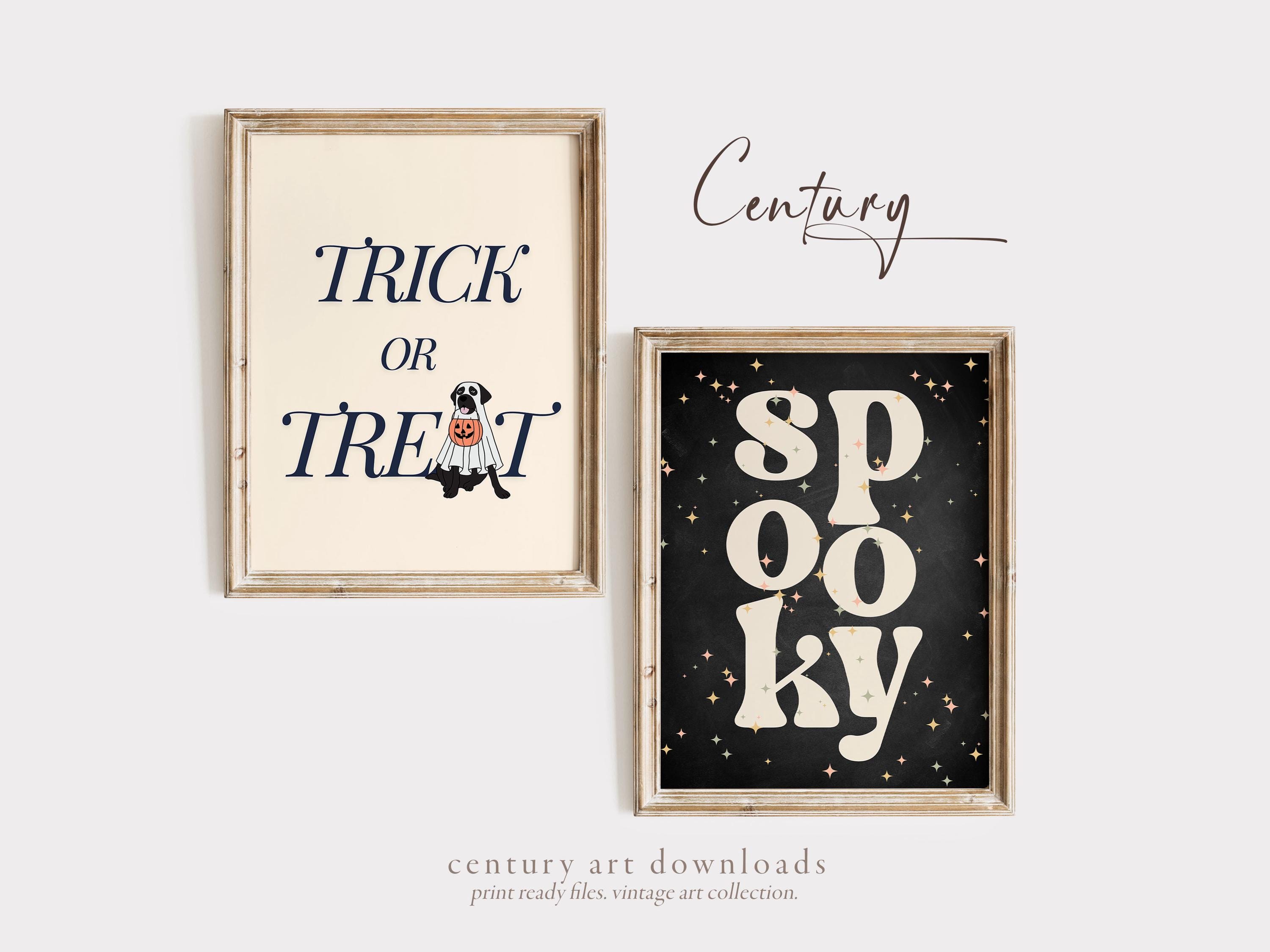 Halloween Wall Art Gallery Printable Bundle Spooky Party Printable Wall ...