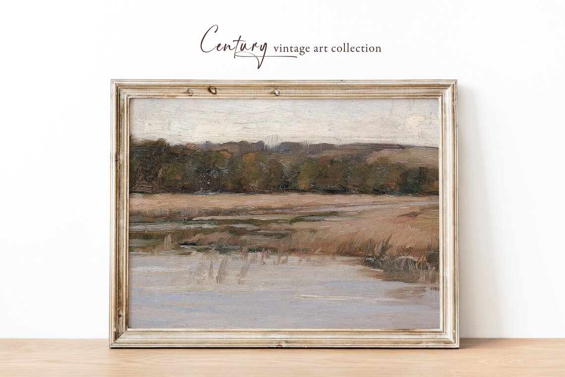 Muted Landscape Vintage Printable Art Download Early 20th Century ...