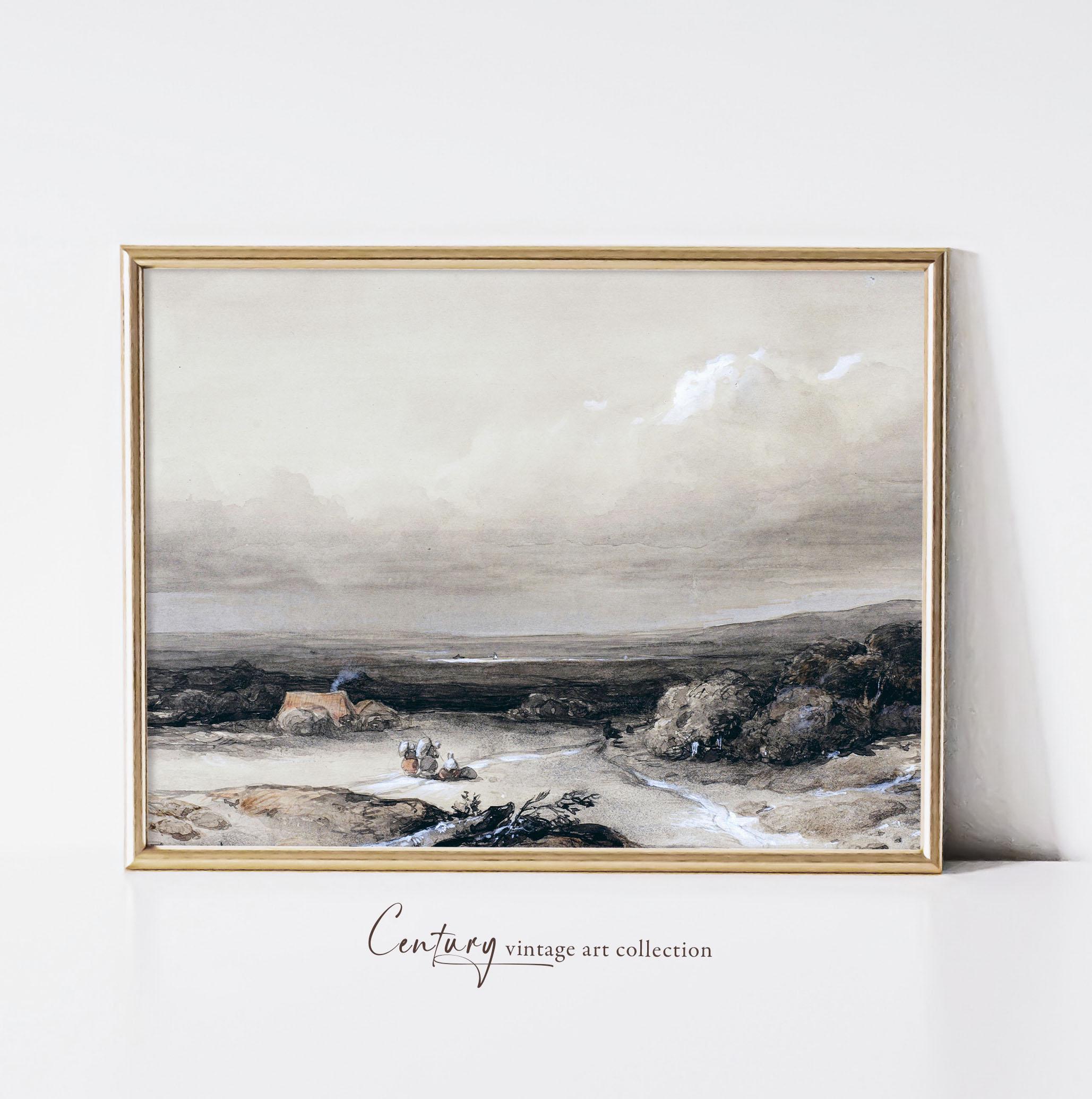 Vintage Printable Art Download | Moody Landscape | 19th Century ...