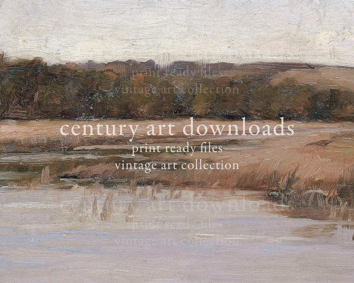 Muted Landscape Vintage Printable Art Download Early 20th Century ...