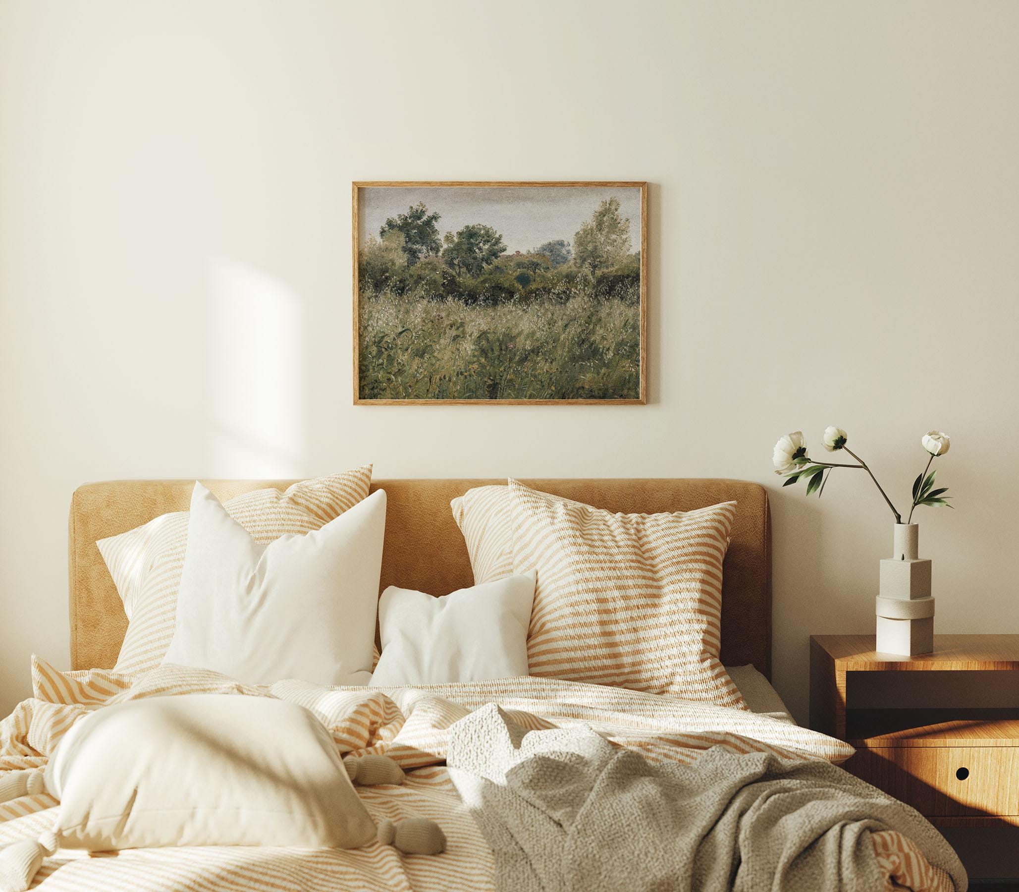 Field of Rye Muted Landscape | Vintage Printable Art Download | 19th ...