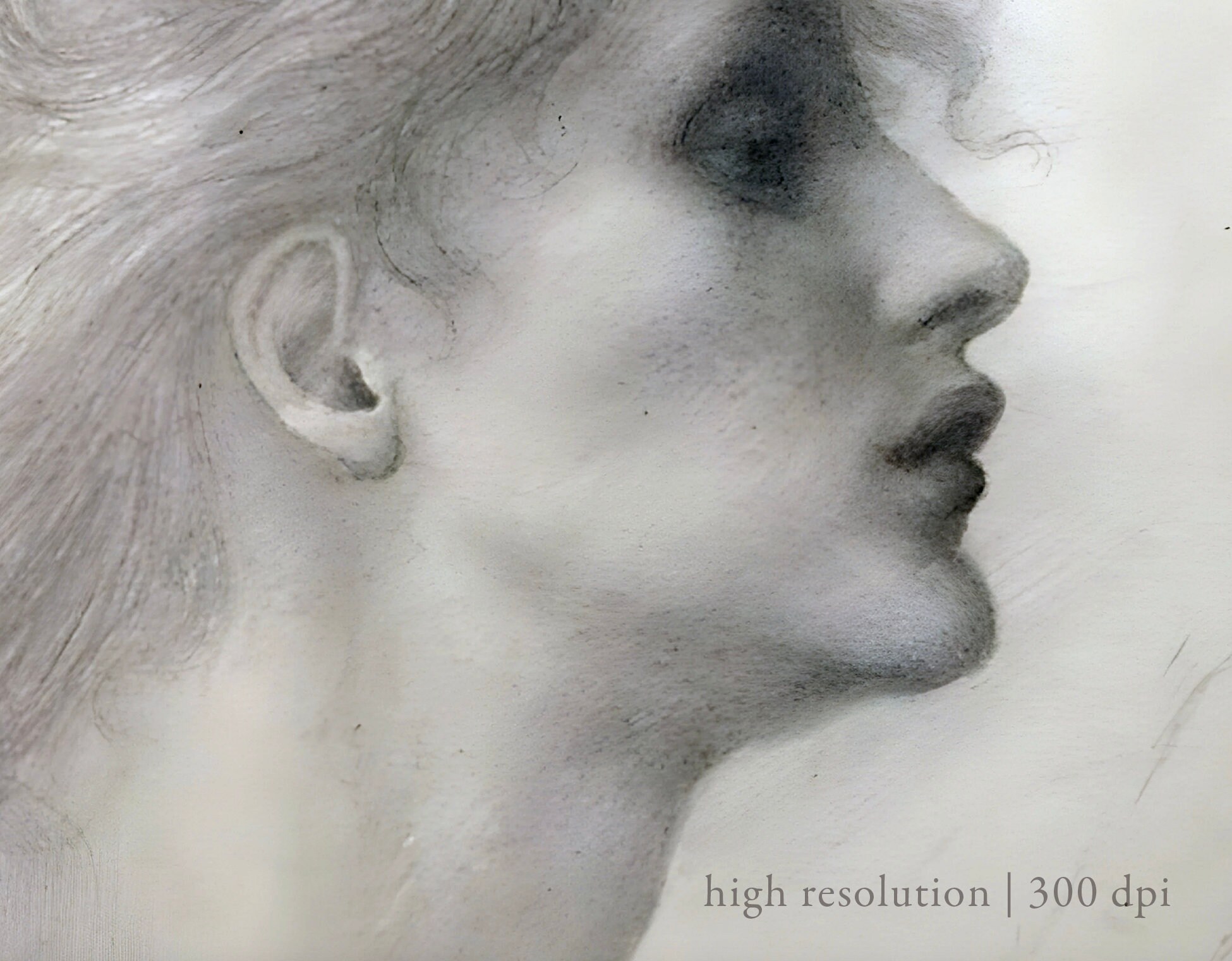 Portrait Illustration | Vintage Printable Art Download | 19th Century ...