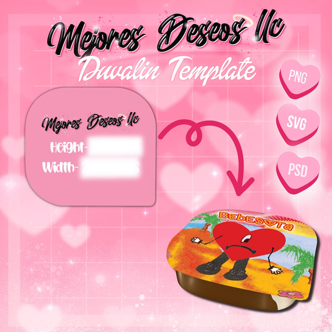 Duvalin Label TEMPLATE Svg/ Png/ Psd Template. Make Your Own - Etsy Ireland