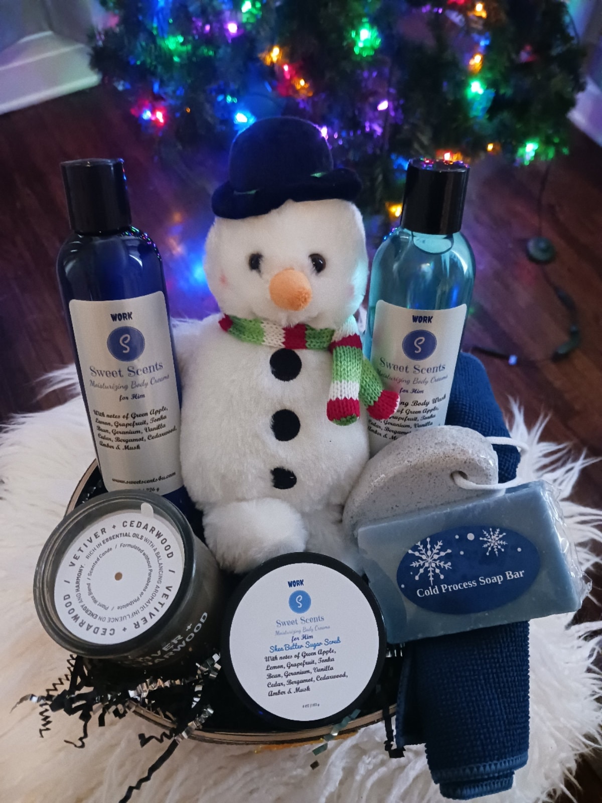 Snowman Gift Basket for Men, Holiday Gift Baskets for Men, Christmas ...