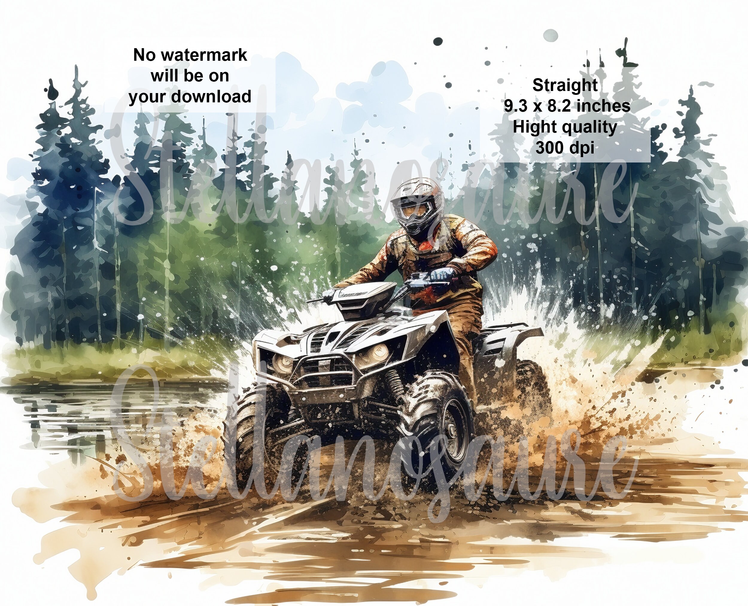 4 Wheeler Tumbler Wrap ATV Tumbler Wrap 20 Oz Skinny Tumbler ...