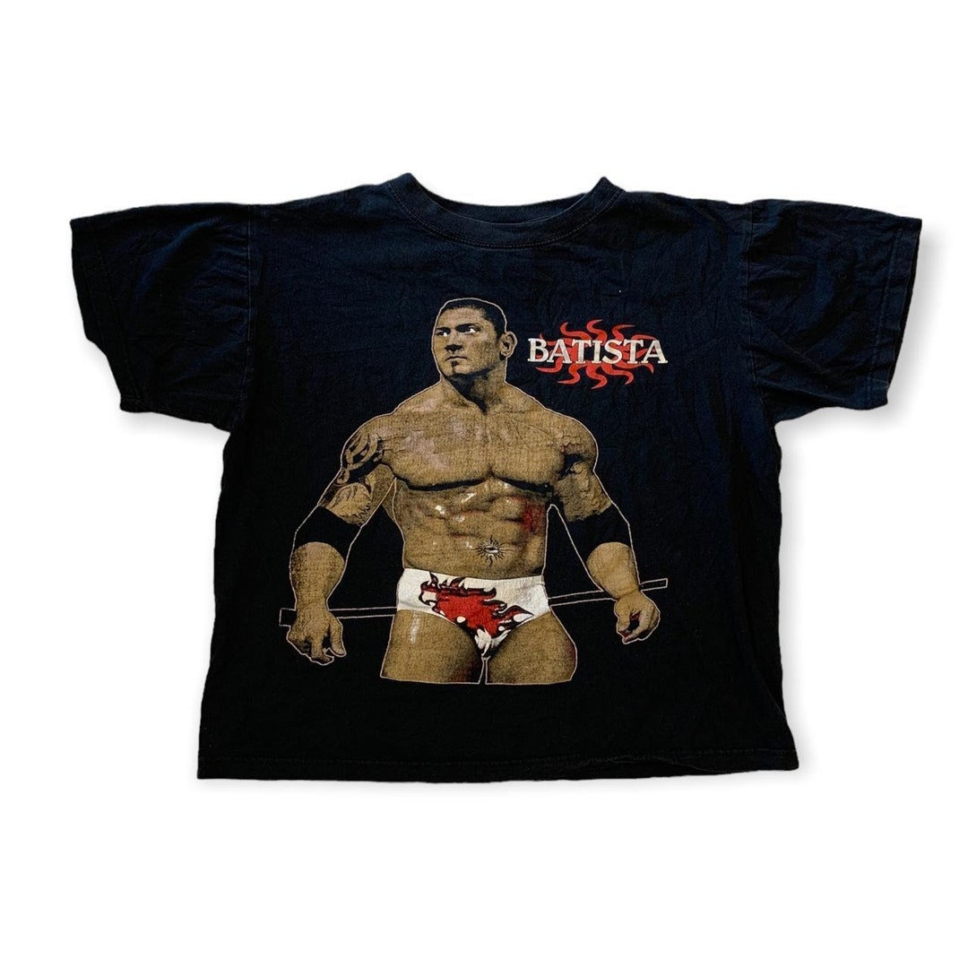 Vintage 90s Batista the Animal Wrestling T-shirt - Sz Medium - Etsy