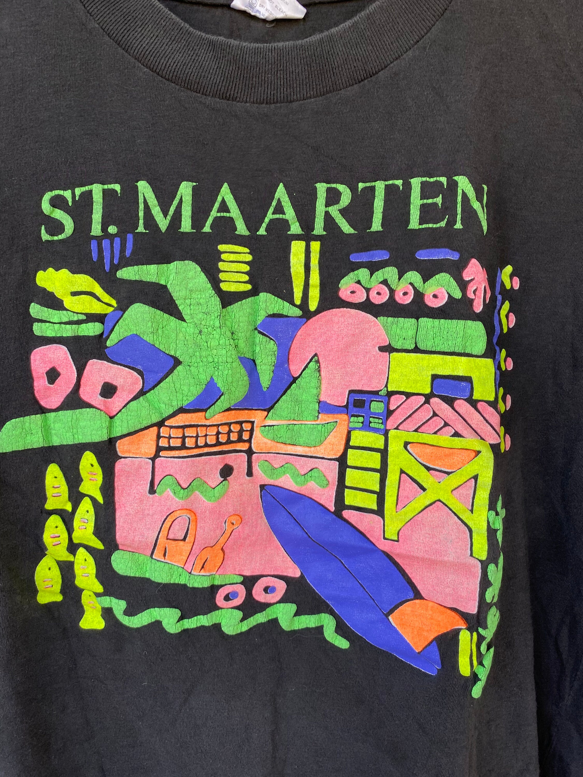 Vintage St. Maarten Single Stitch T-shirt Size XL - Etsy