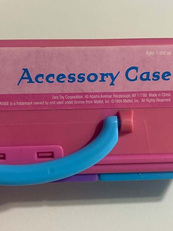 90s Vintage Barbie Accessory Case with accessories, T… - Gem