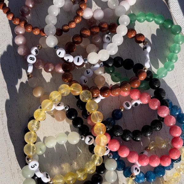 Angel Number Bracelet - Etsy