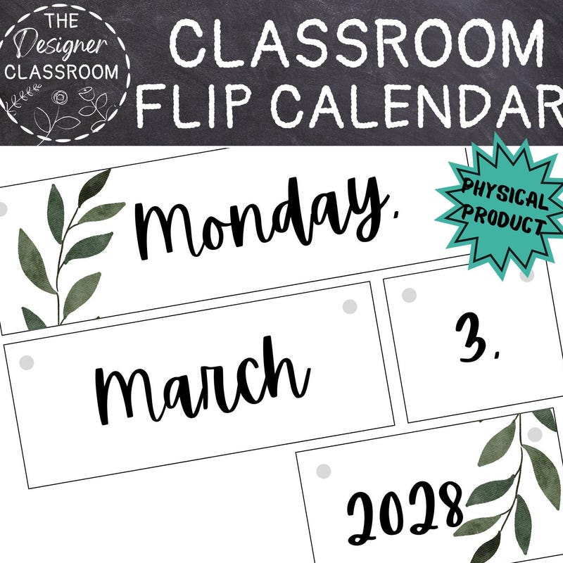 Blank Classroom Calendars - Etsy