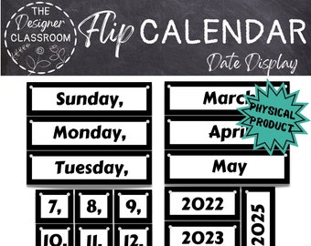 School Flip Calendar - Etsy