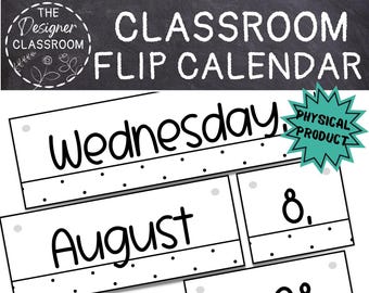 Classroom Flip Calendar - Etsy