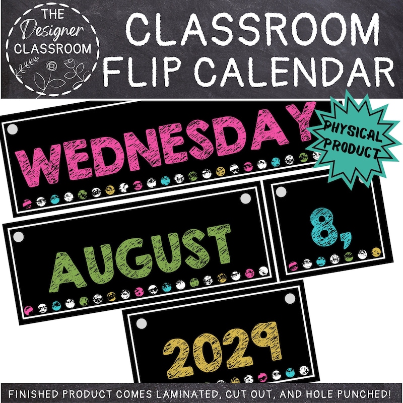 Chalkboard Calendar - Etsy