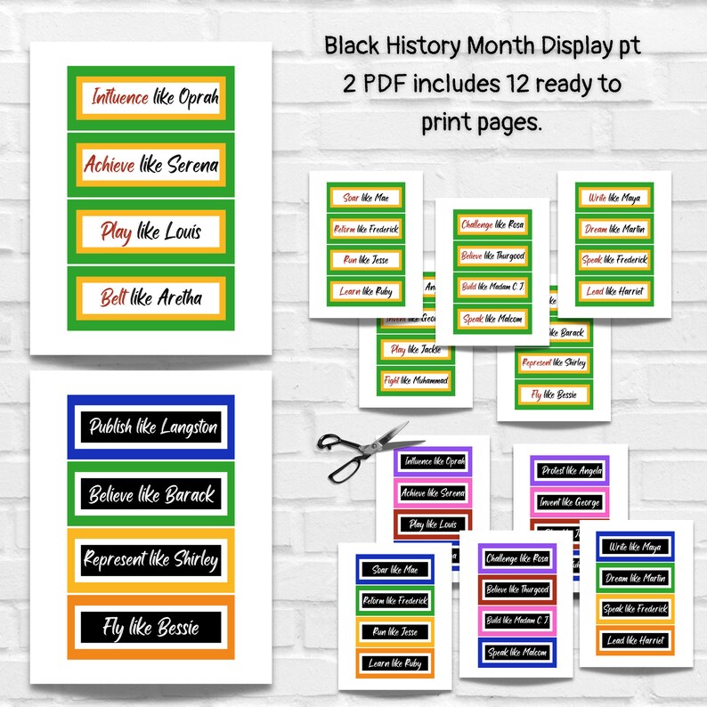 BLACK HISTORY MONTH Bulletin Board Display Classroom Decor - Etsy