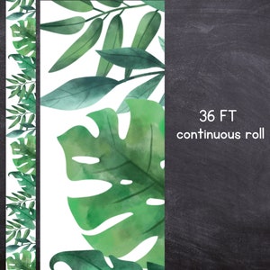Greenery Leaves Bulletin Board Border | Plants Classroom Decor | | Farm ...