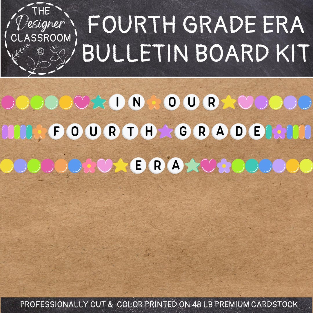 FOURTH GRADE ERA Bulletin Board Kit | Friendship Bracelet Bead ...