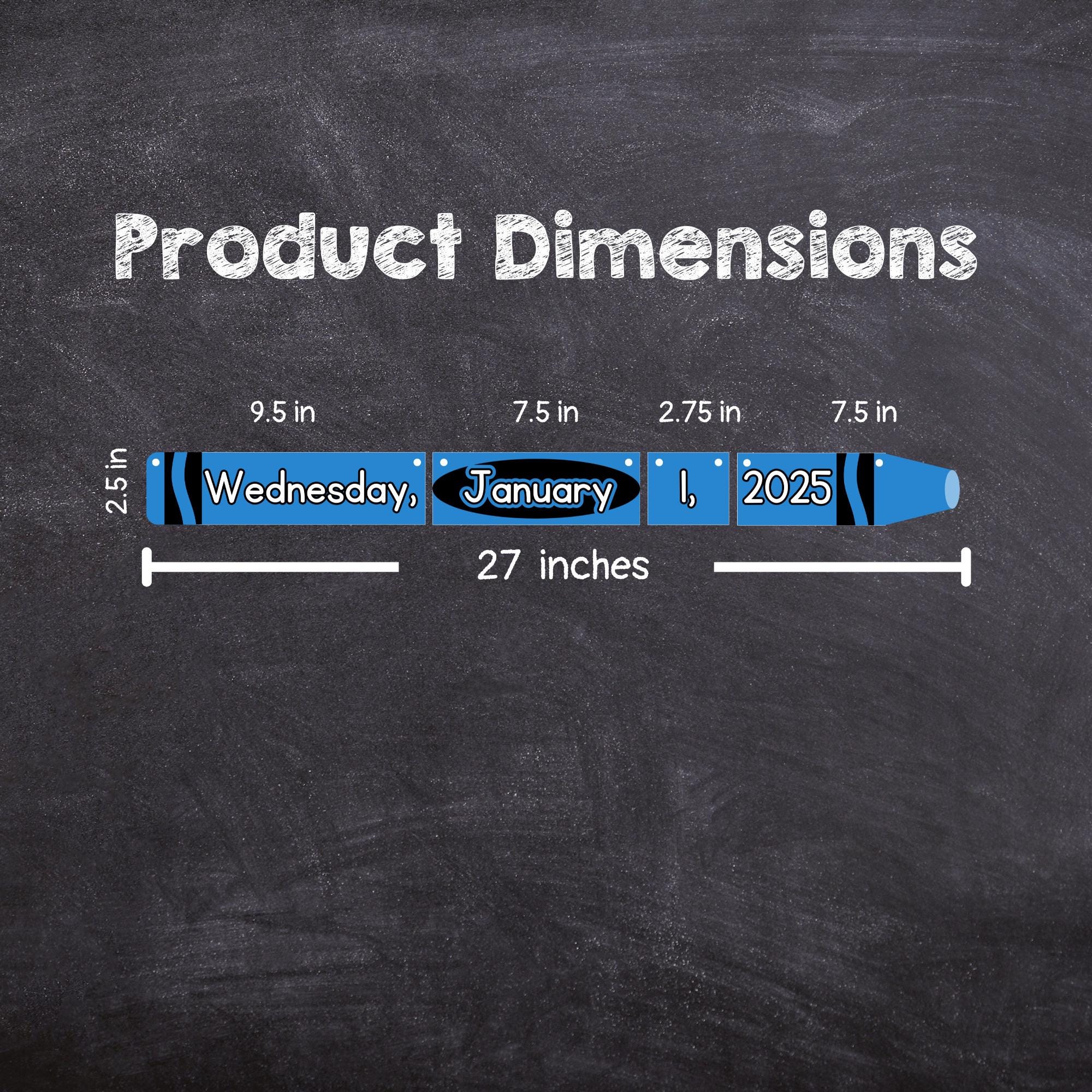 Crayon Flip Calendar: Laminated Classroom Decor Set - Etsy