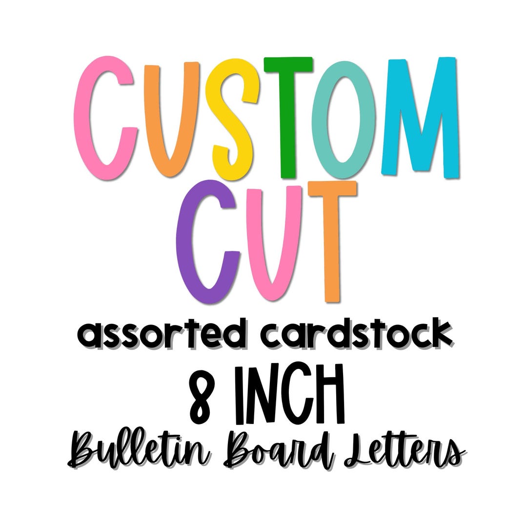 CUSTOM BULLETIN BOARD Letters | 8 Inch | Classroom Décor | Bulletin ...