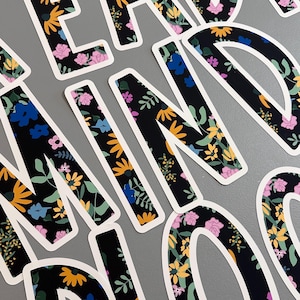 Wildflower Bulletin Board Letters: Custom Classroom Decor (8 Inch) - Etsy