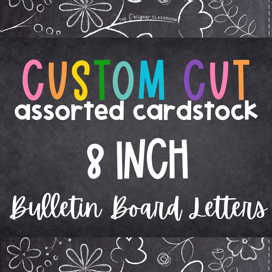 CUSTOM BULLETIN BOARD Letters 8 Inch Classroom Décor Bulletin Boards - Etsy