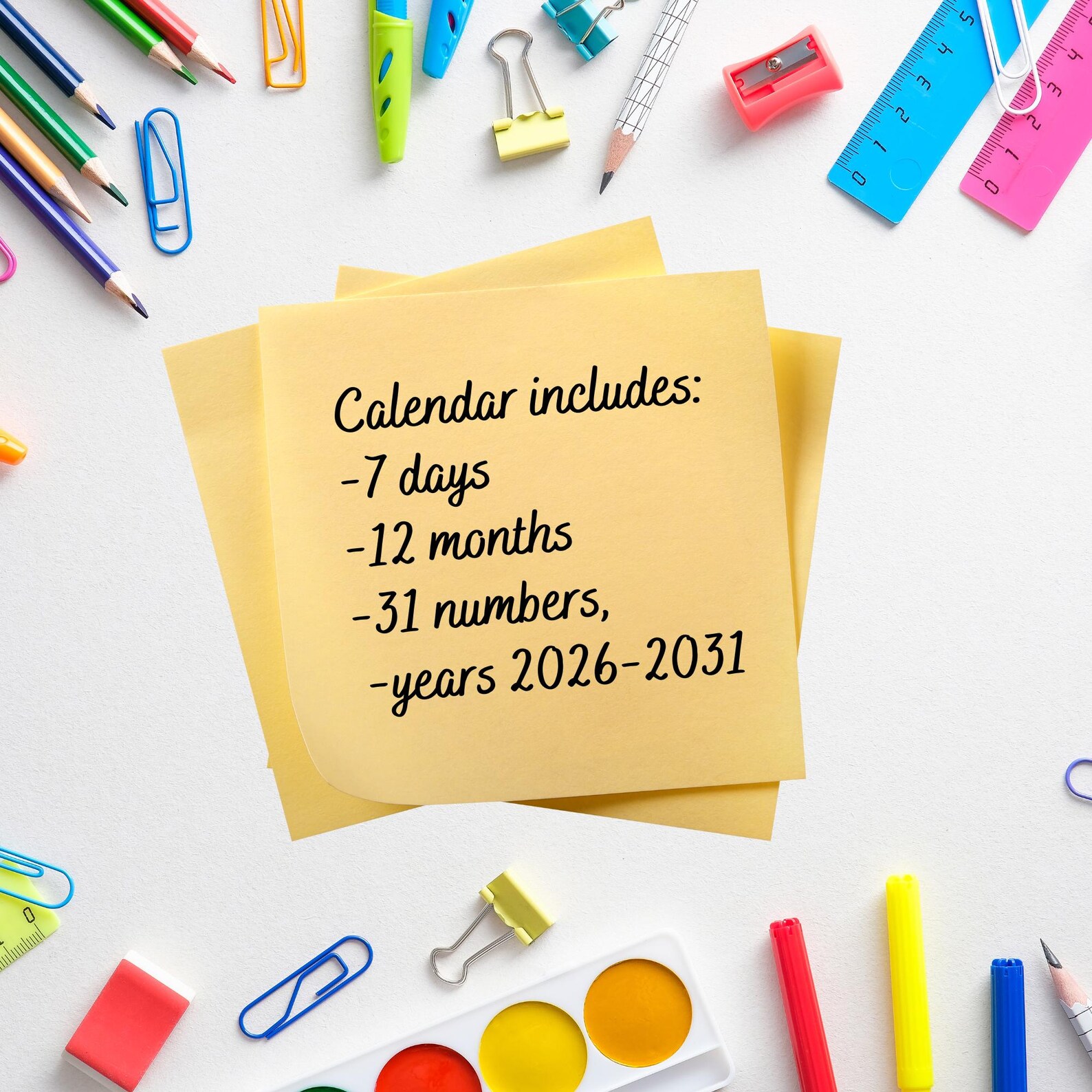 Crayon Flip Calendar: Laminated Classroom Decor Set - Etsy