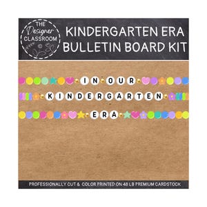 KINDERGARTEN ERA Bulletin Board Kit | Friendship Bracelete Bead ...