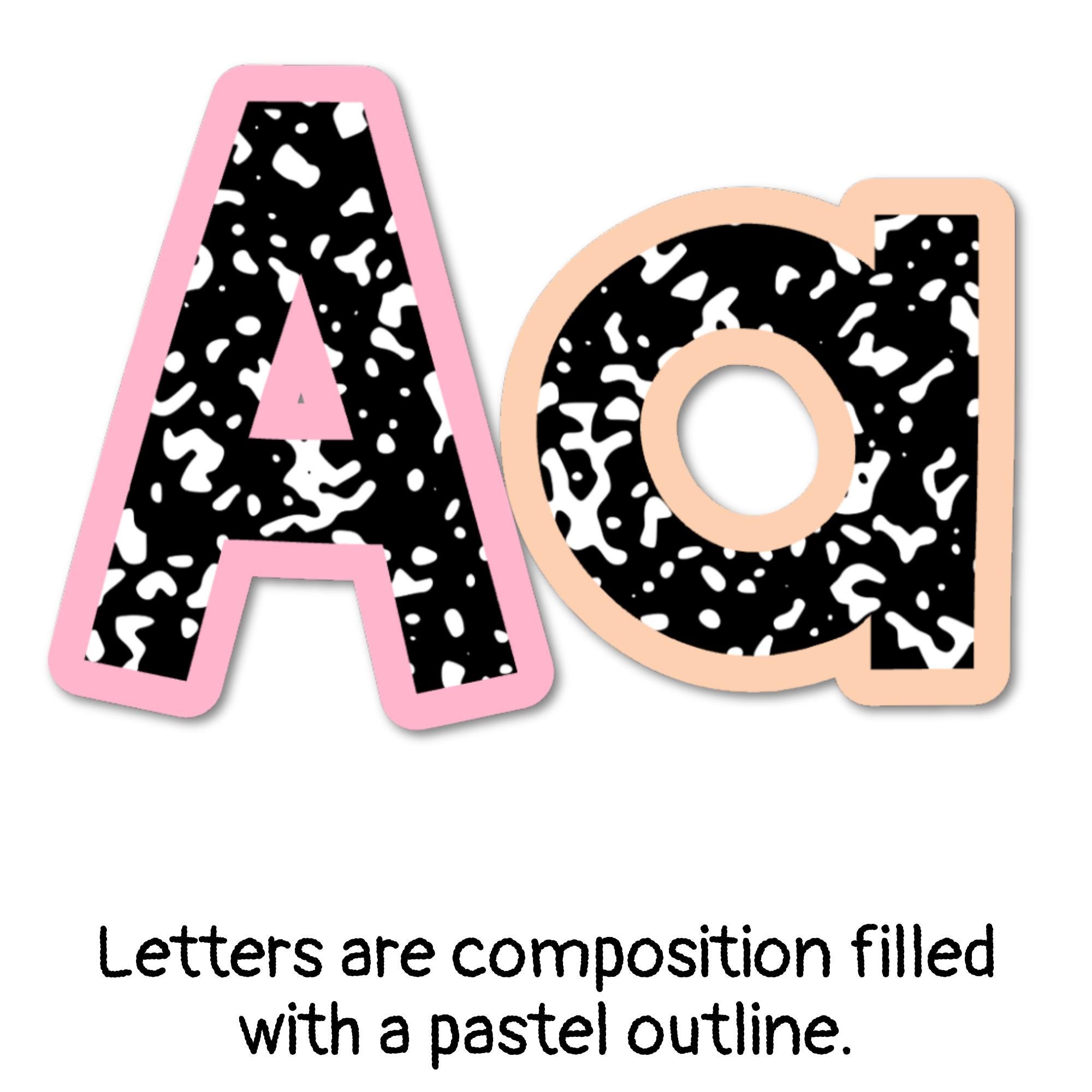 Custom 8 Inch Pastel Bulletin Board Letters: Classroom Decor - Etsy