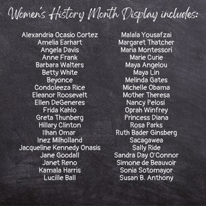 WOMEN'S HISTORY MONTH Bulletin Board | Female Leaders | Influential ...