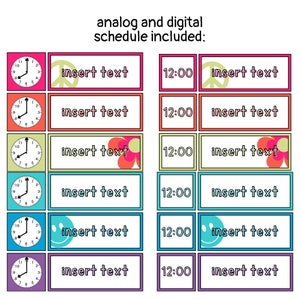 EDITABLE CLASS SCHEDULE Retro Tie Dye Classroom Decor Retro Classroom ...