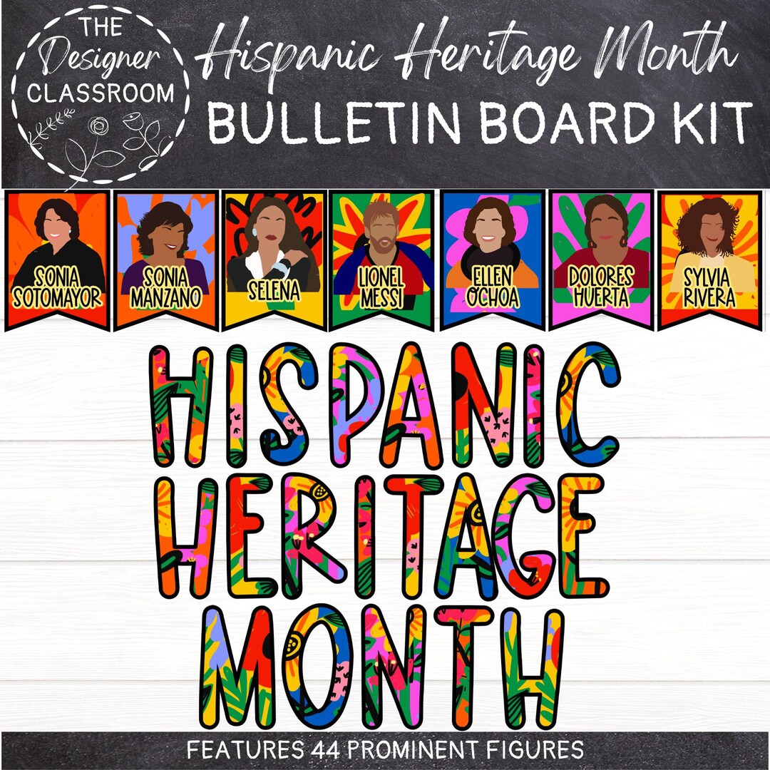 HISPANIC HERITAGE BULLETIN Board Pack | Classroom Decor | Bulletin ...