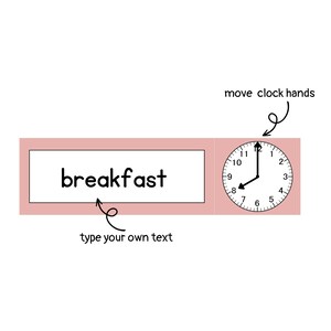 EDITABLE CLASS SCHEDULE Pastel Flower Retro Classroom Time Table Visual ...