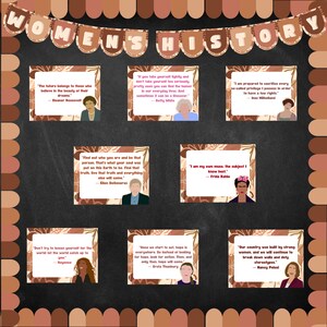 WOMEN'S HISTORY MONTH Bulletin Board | Female Leaders | Influential ...