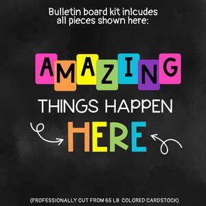 Rainbow Classroom Bulletin Board Quote: Precut Cardstock Letters - Etsy