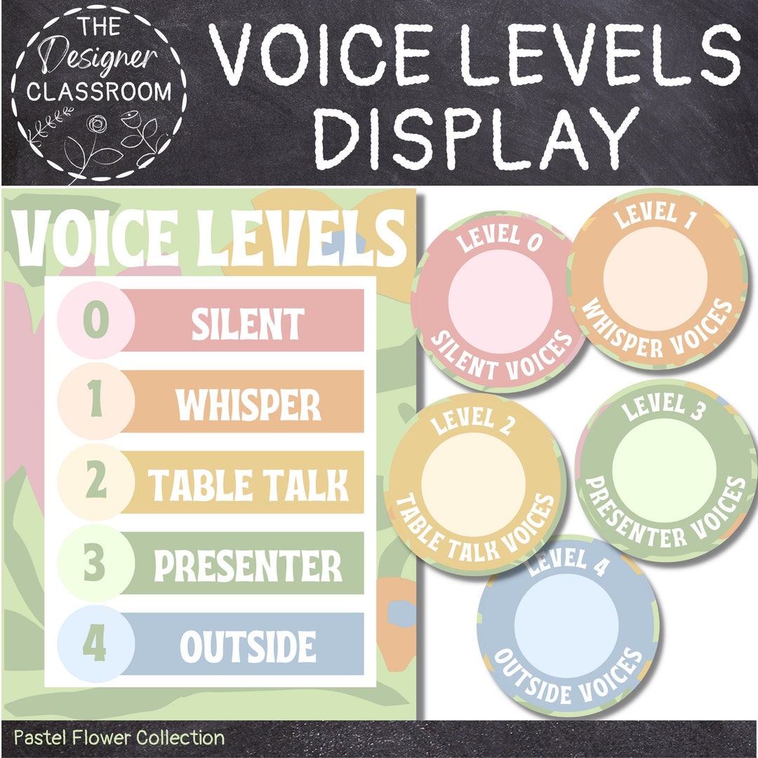 VOICE LEVELS DISPLAY Pastel Flower Retro Décor Voice Level Lights ...