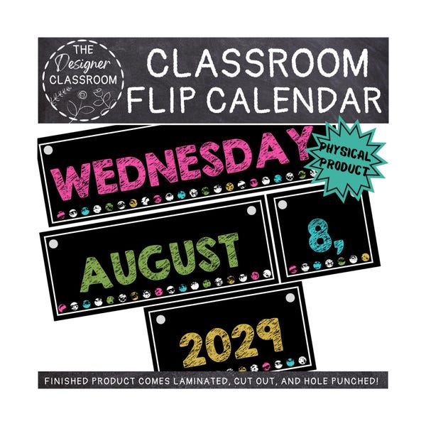 Chalkboard Calendar - Etsy