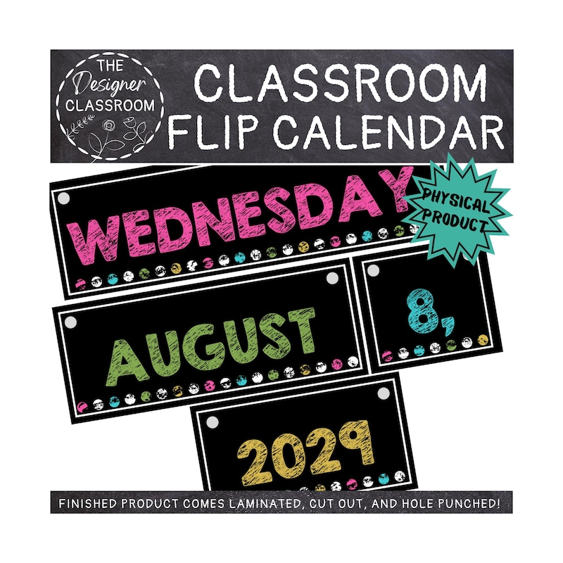 Chalkboard Calendar - Etsy