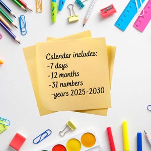 Pencil Classroom Flip Calendar: Laminated Cardstock - Etsy