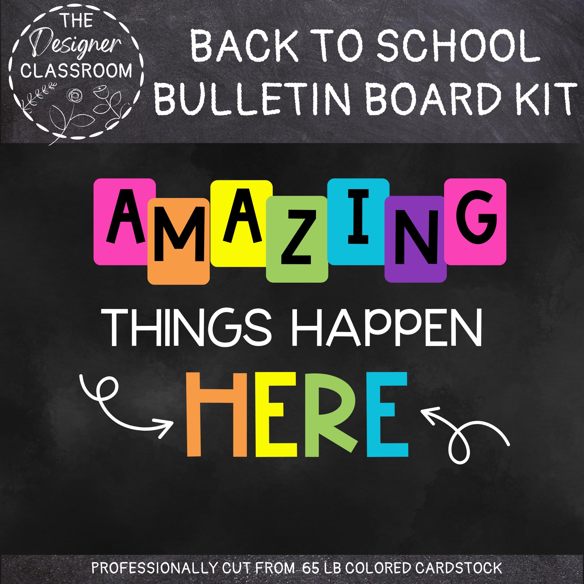 Rainbow Classroom Bulletin Board Quote: Precut Cardstock Letters - Etsy