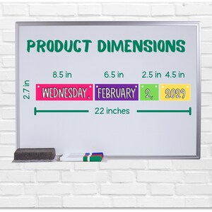 CLASSROOM FLIP CALENDAR | Bright Colors | Calendar Set | Rainbow ...