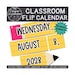 Pencil Flip Calendar Digital Download | Classroom Calendar | Teacher ...